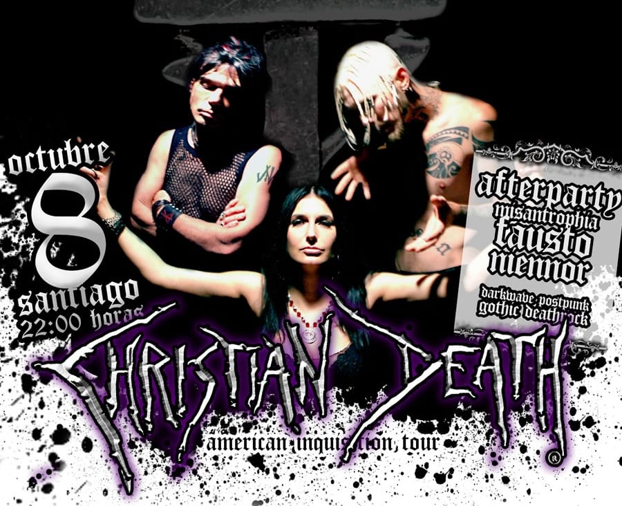 La primera vez de Christian Death en Chile y lo que Valor Kand dijo ...